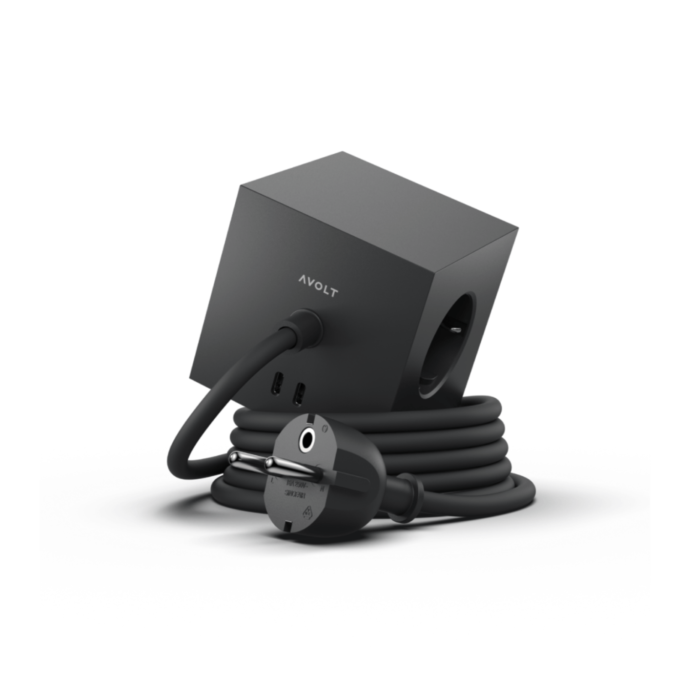 Square 2 USB C - Gotland Grey - AVOLT – industrialkonzept