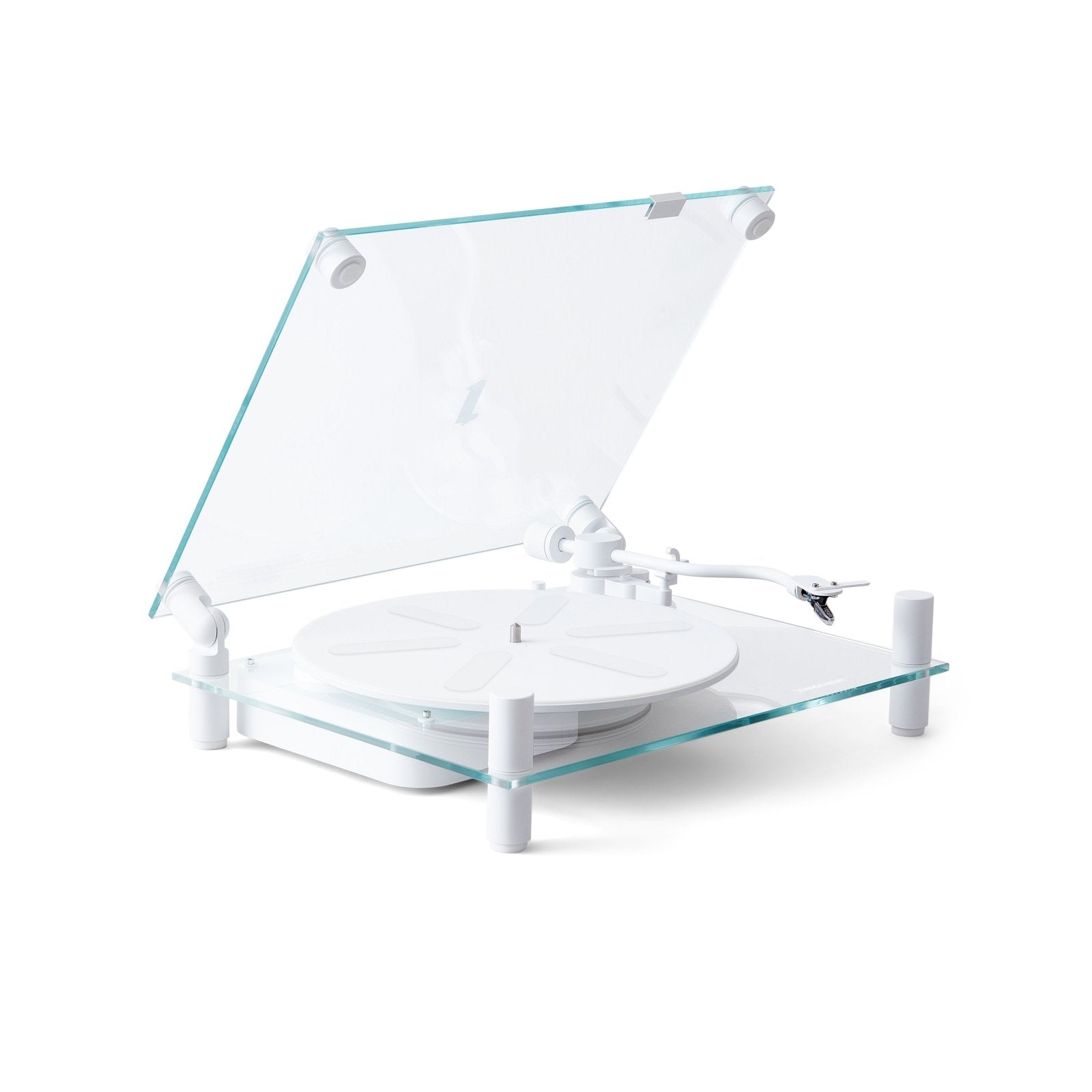 Transparent Turntable - White - Transparent – industrialkonzept