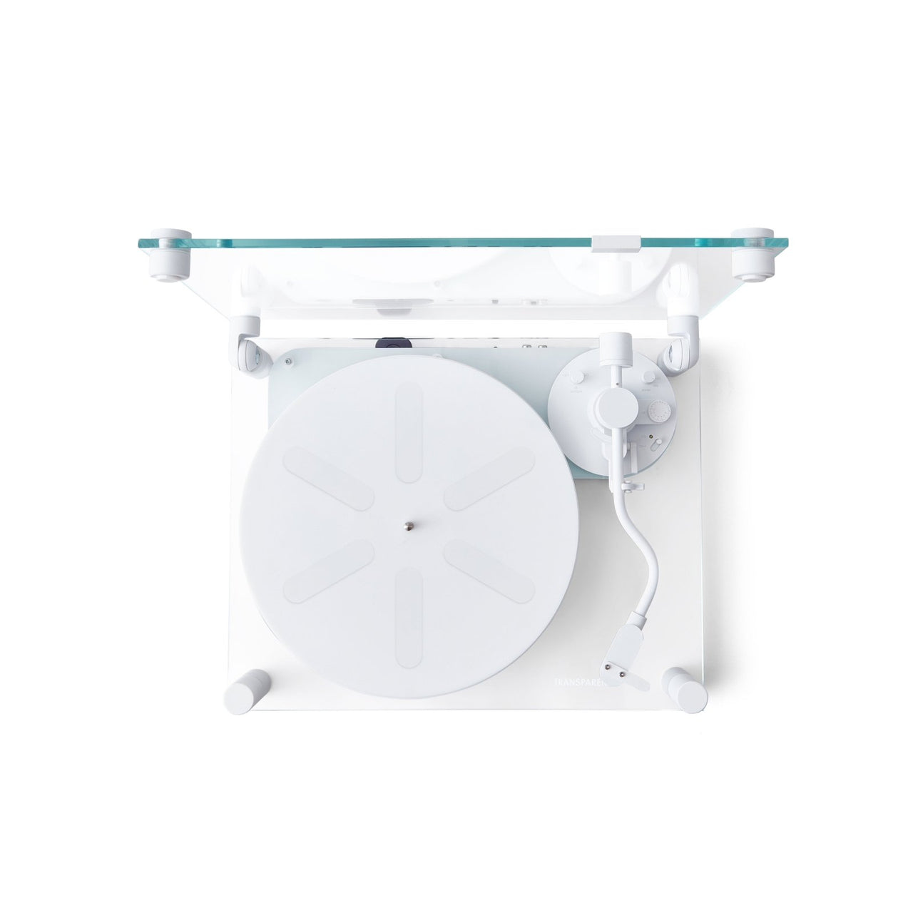 Transparent Turntable - White - Transparent – industrialkonzept